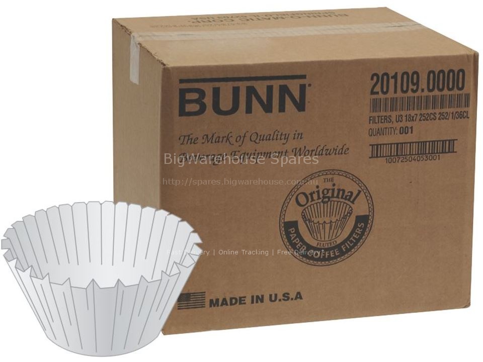 BUNN-O-MATIC Components Basket paper filters basket paper filter 184 ...