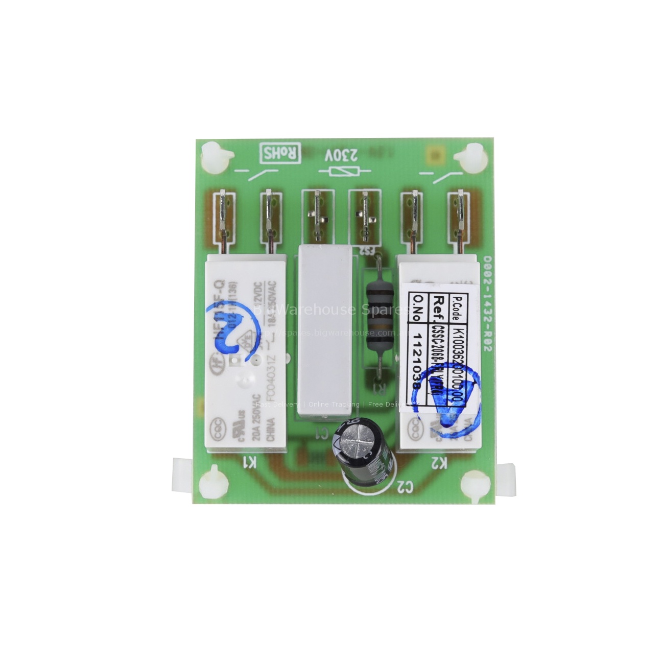 OMEGA OVEN REM-DW pcb